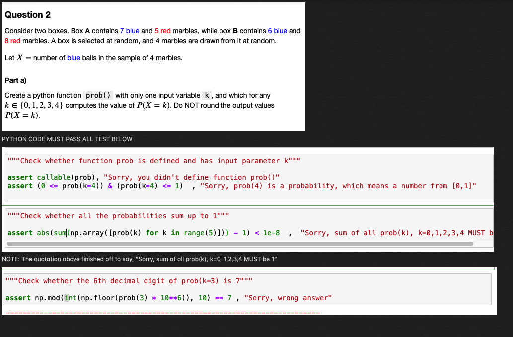 Solved Question 2Consider two boxes. Box A contains 7 ﻿blue | Chegg.com