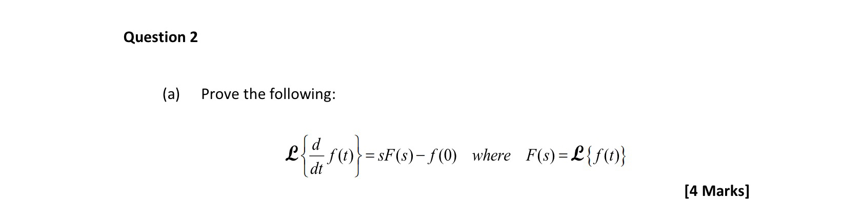 Solved Question 2(a) ﻿Prove the | Chegg.com