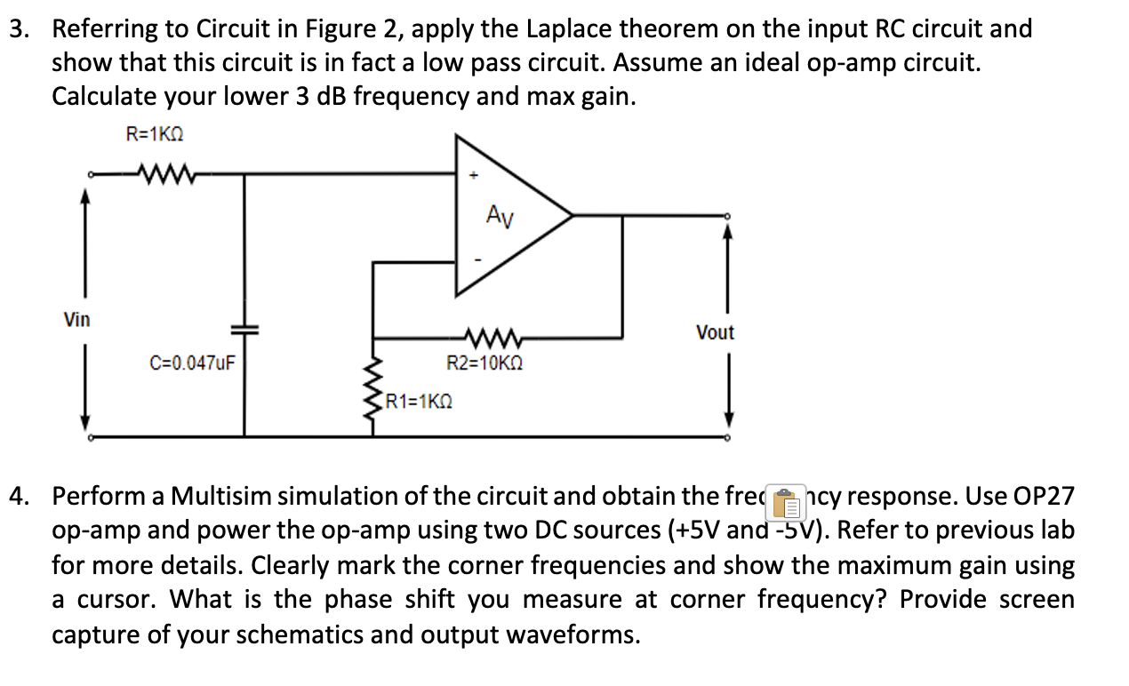Solved Perform a Multisim simulation of the circuit and | Chegg.com