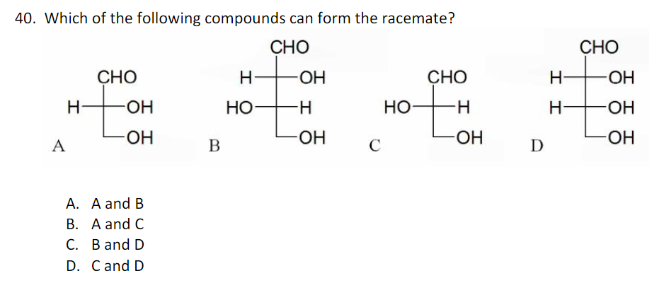 Solved Which of the following compounds can form the | Chegg.com