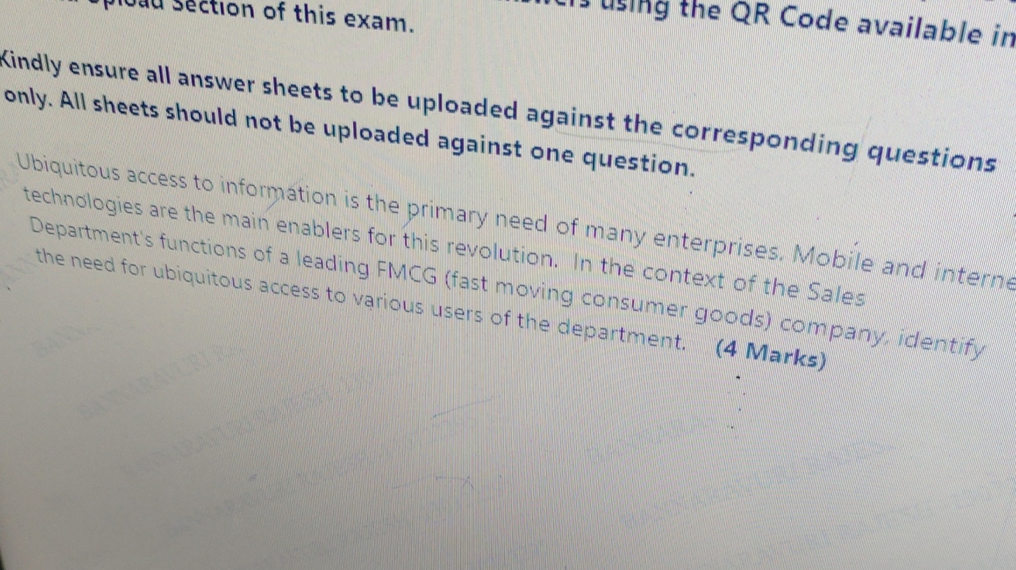 Solved Kindly ensure all answer sheets to be uploaded | Chegg.com