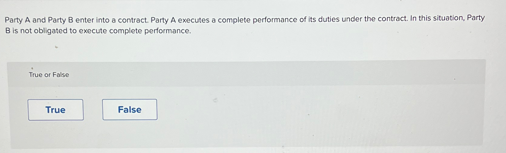 Solved Party A and Party B enter into a contract. Party A | Chegg.com