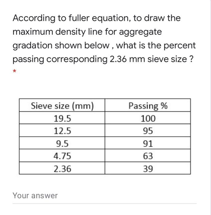 Solved According to fuller equation, to draw the maximum | Chegg.com
