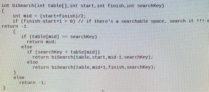 Solved Translate the following Binary Search C | Chegg.com