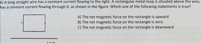 Solved show all work and circle correct answer the current | Chegg.com