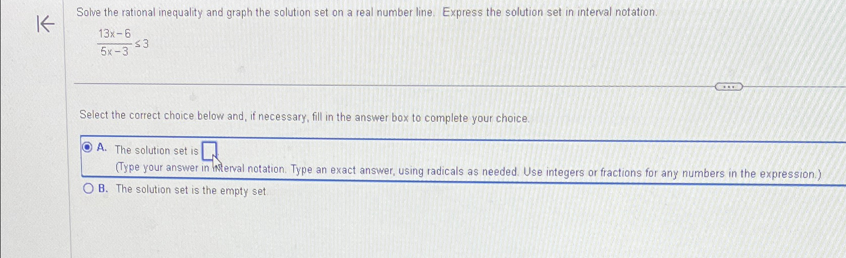 Solved Solve The Rational Inequality And Graph The Solution 6667