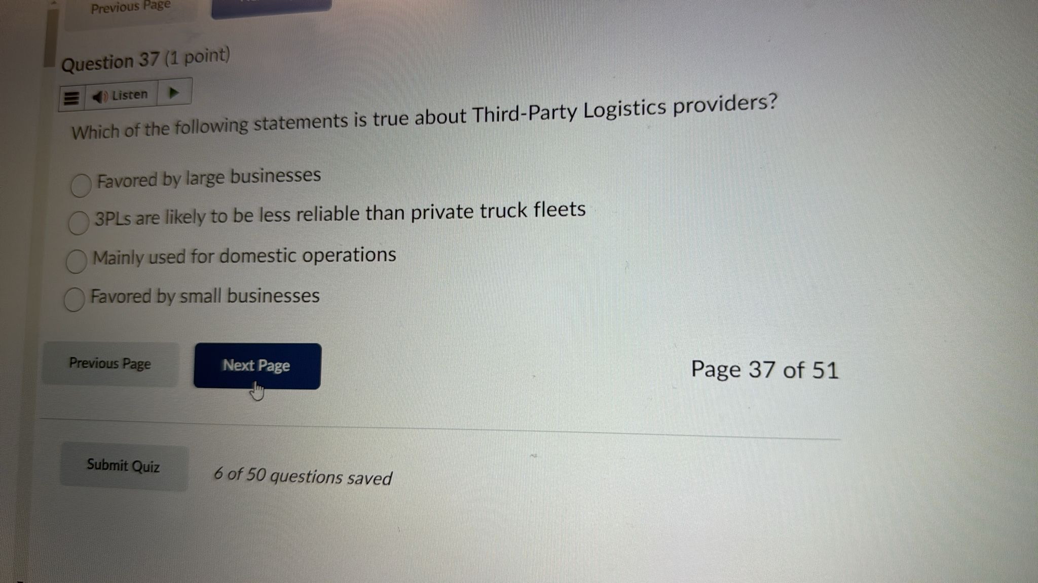 Solved Question 37 (1 ﻿point)Which of the following | Chegg.com