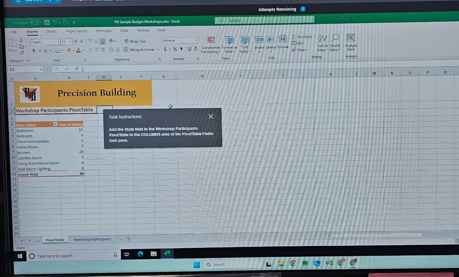 Solved Task Instructions Add the State field to the Workshop | Chegg.com