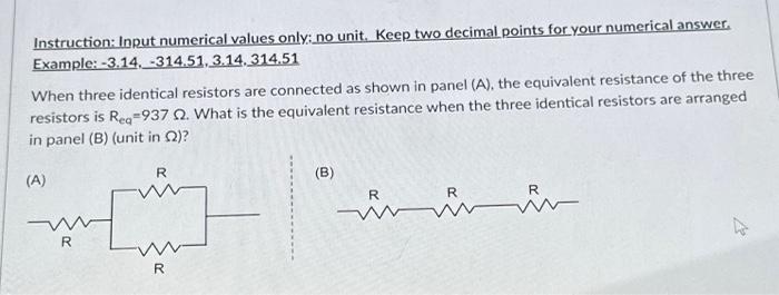 Solved Instruction: Input numerical values only: no unit. | Chegg.com