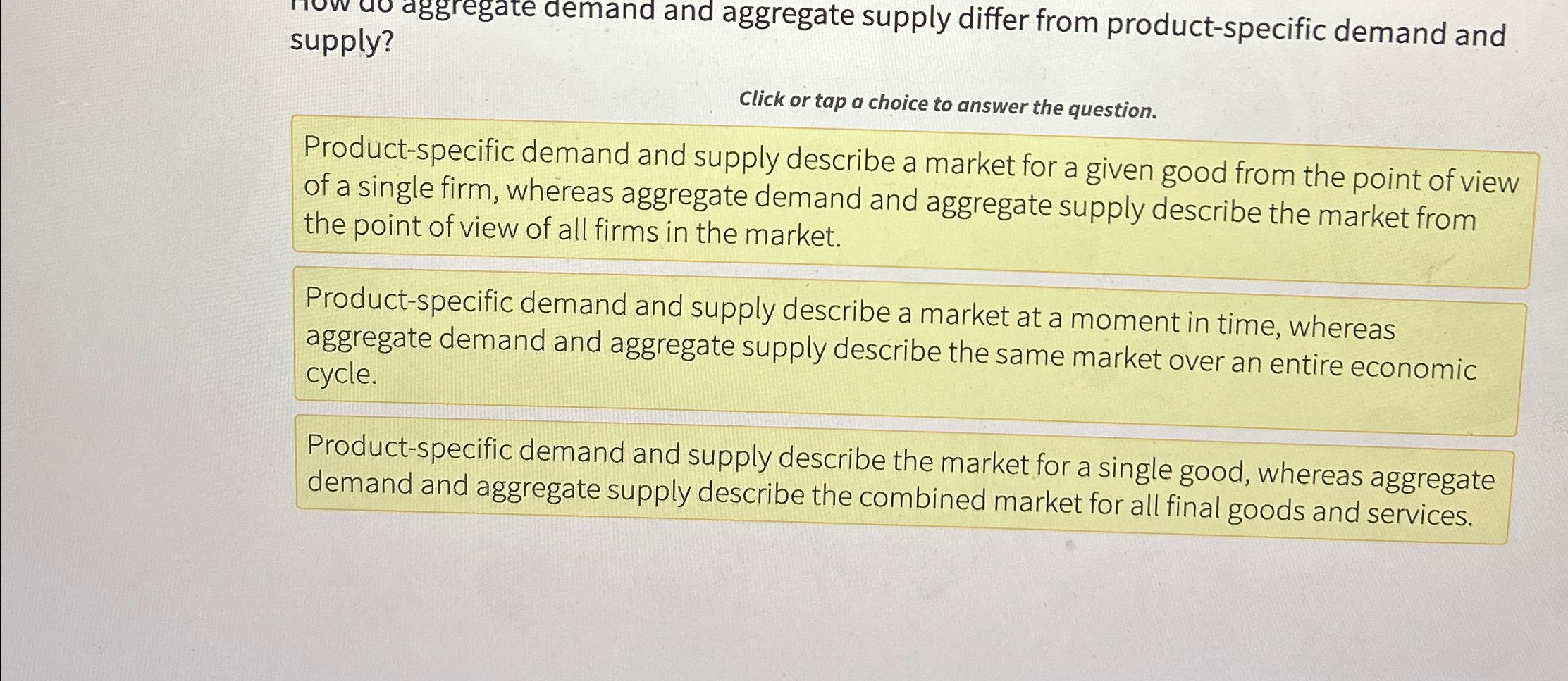 Solved supply?dggregate demand and aggregate supply differ | Chegg.com