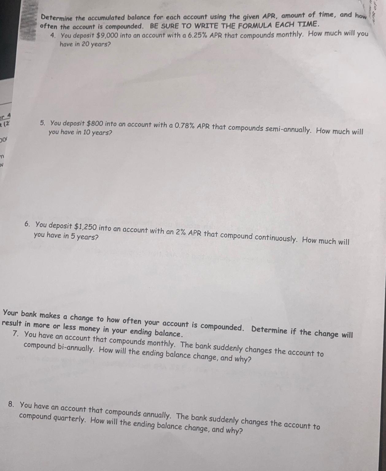 Solved Determine the accumulated balance for each account | Chegg.com