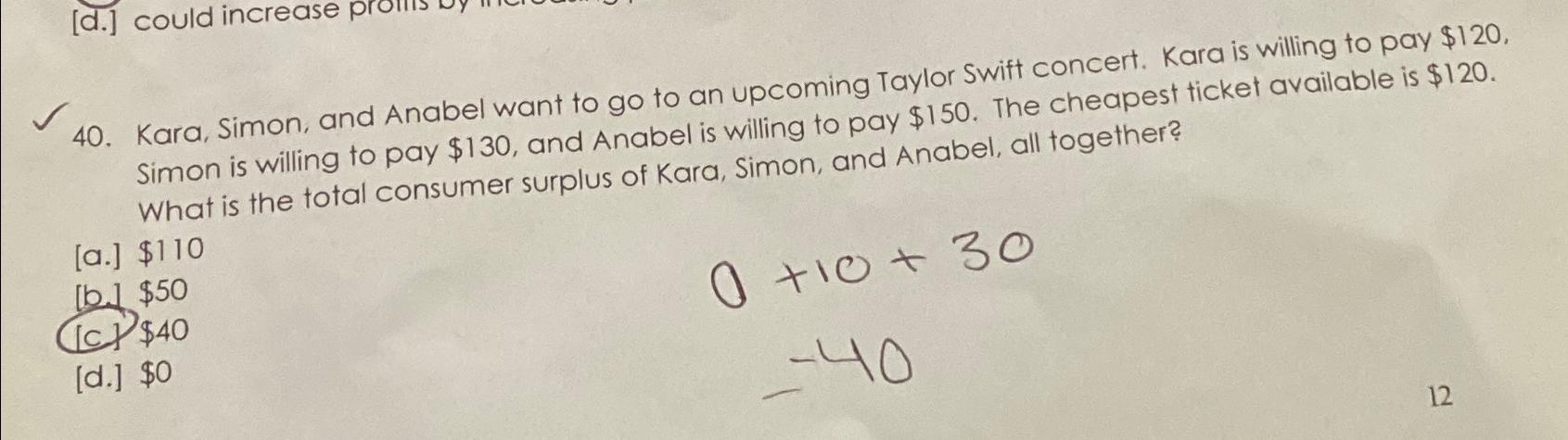 Solved Kara, Simon, and Anabel want to go to an upcoming | Chegg.com