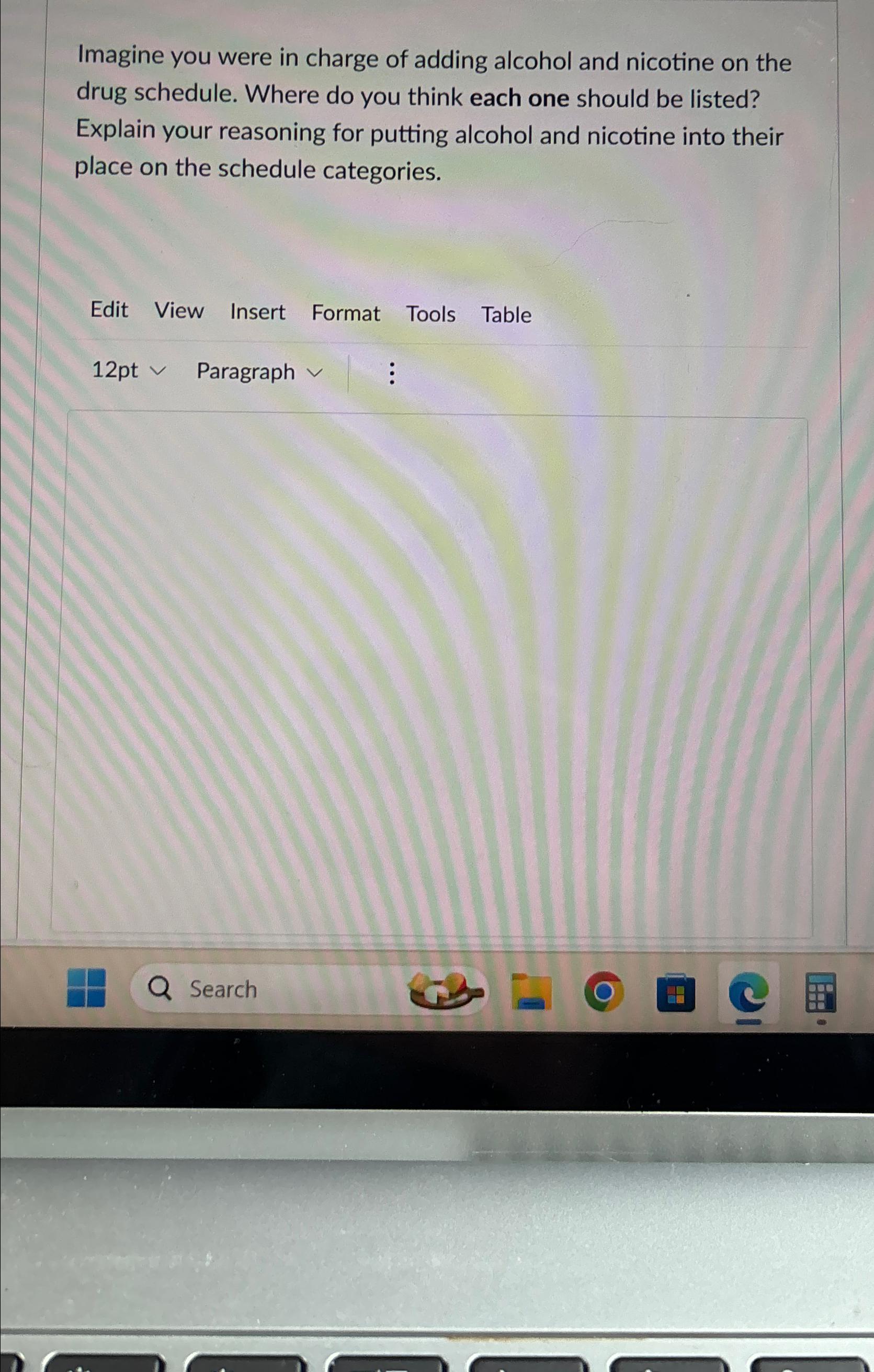 Solved Imagine you were in charge of adding alcohol and | Chegg.com