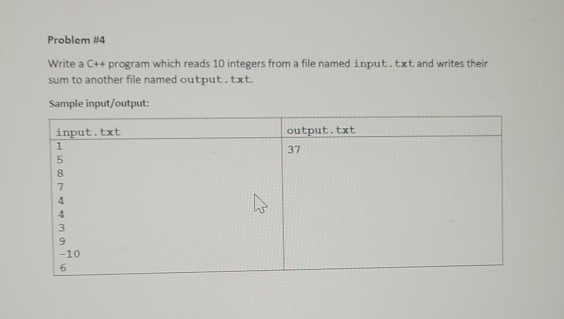 Solved for beginners. only use ifstream, ofstream, inData, | Chegg.com