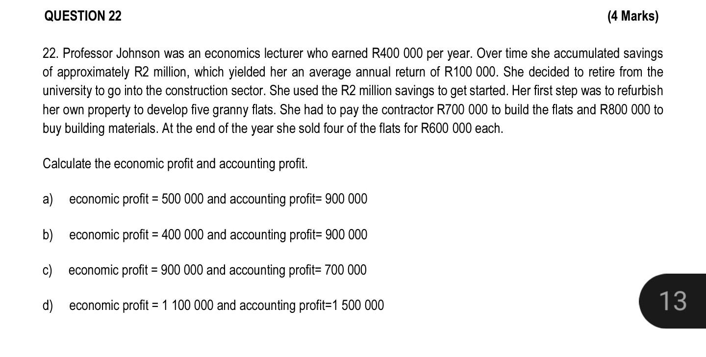 22. Professor Johnson was an economics lecturer who | Chegg.com