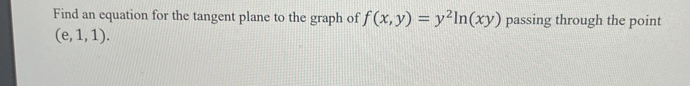 Solved Find an equation for the tangent plane to the graph | Chegg.com