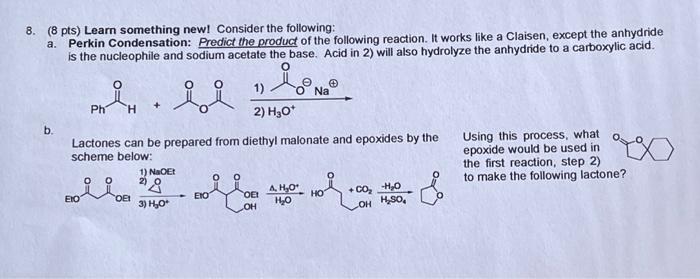 Solved 8. ( 8 pts) Learn something newl Consider the | Chegg.com