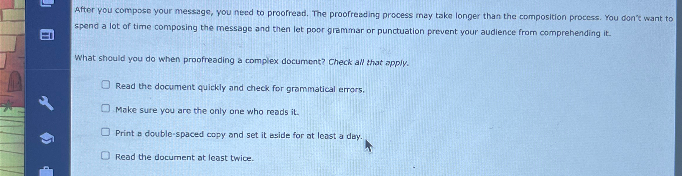 Solved After you compose your message, you need to | Chegg.com