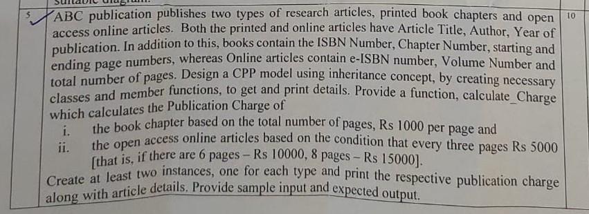 Solved 10 ABC publication publishes two types of research | Chegg.com