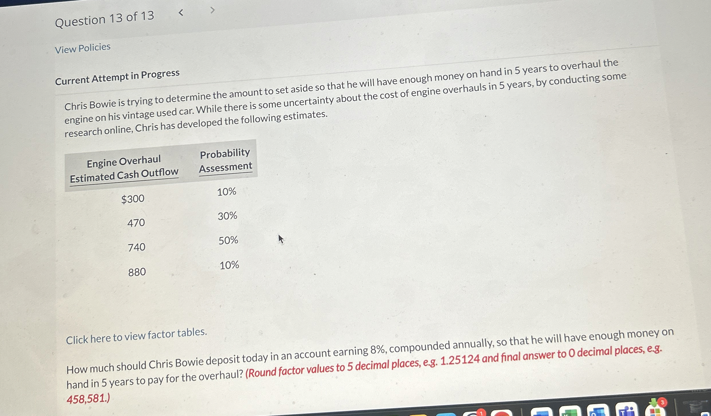Solved View PoliciesCurrent Attempt in ProgressChris Bowie | Chegg.com