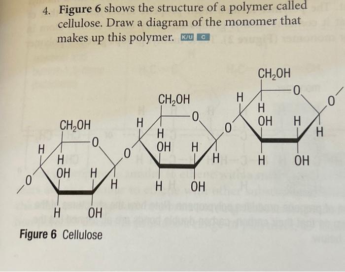 Solved 4. Figure 6 shows the structure of a polymer called | Chegg.com