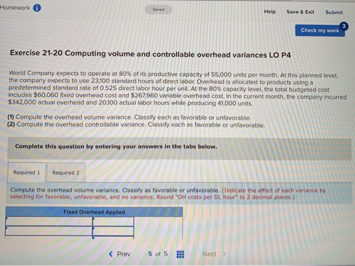 Solved Homework Help Save & Exit Submit Check my work | Chegg.com