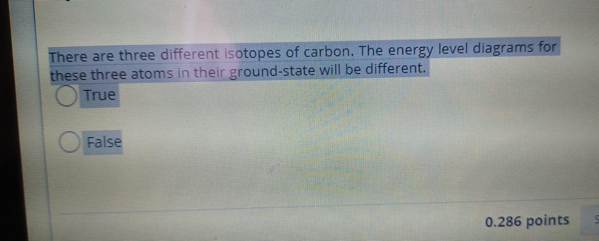 Solved There are three different isotopes of carbon. The | Chegg.com