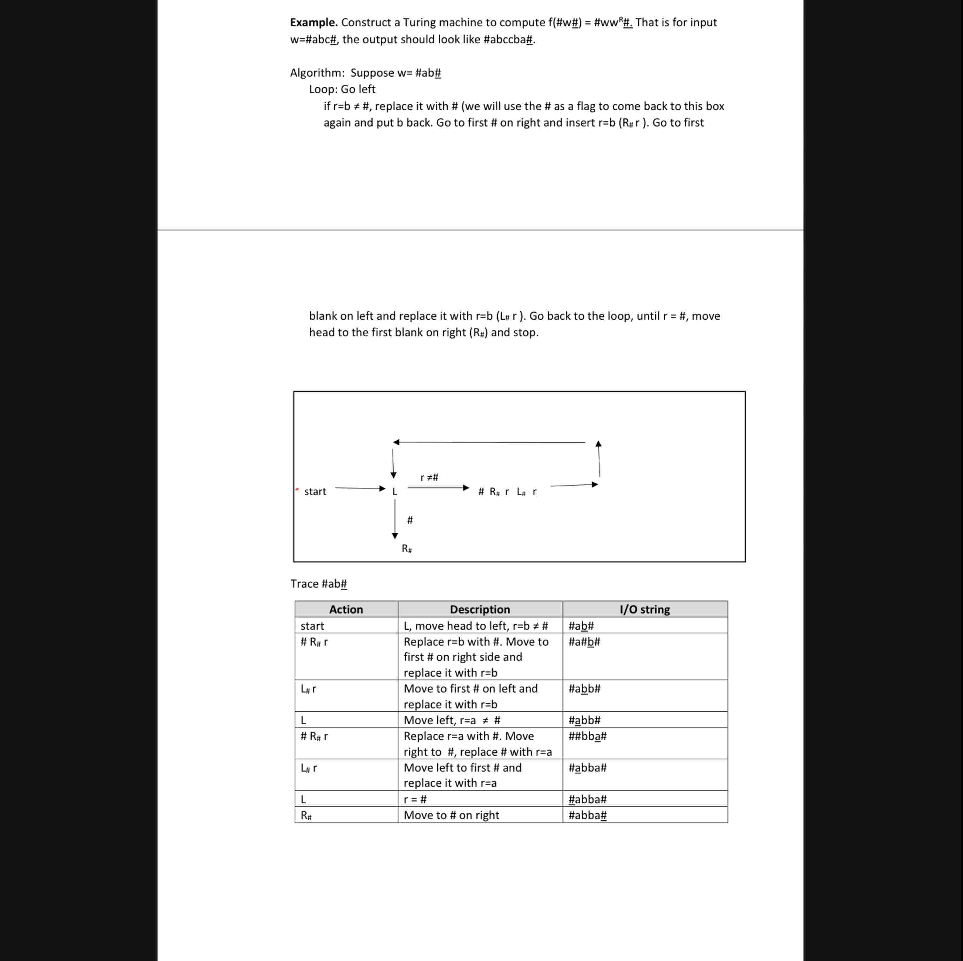 Construct a Turing machine | Chegg.com