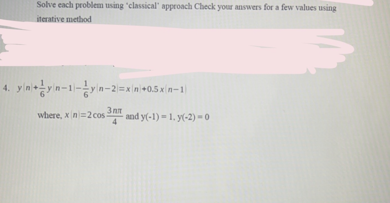 Solved Solve each problem using 'classical' approach Check | Chegg.com