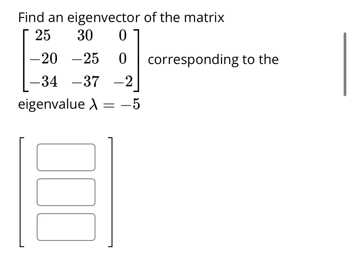 Solved Find an eigenvector of the | Chegg.com