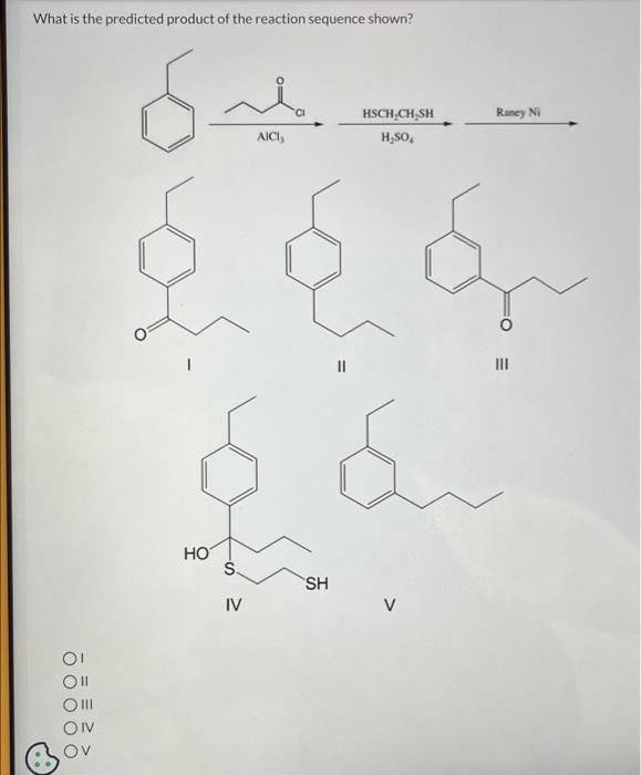 Solved What Is The Predicted Product Of The Reaction