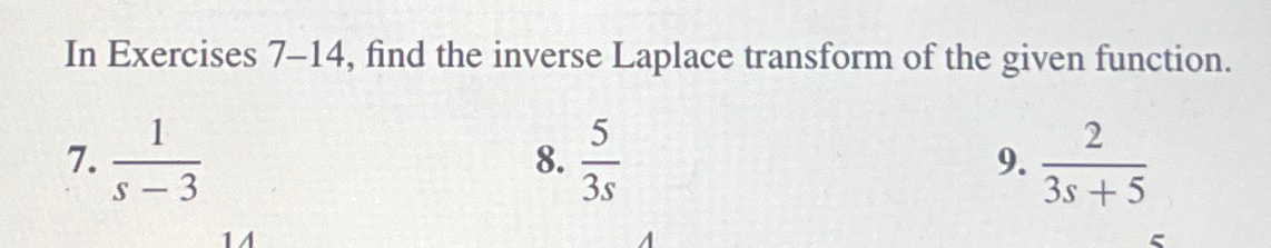 Solved Can you please help me with 1-3? ﻿find the inverse | Chegg.com