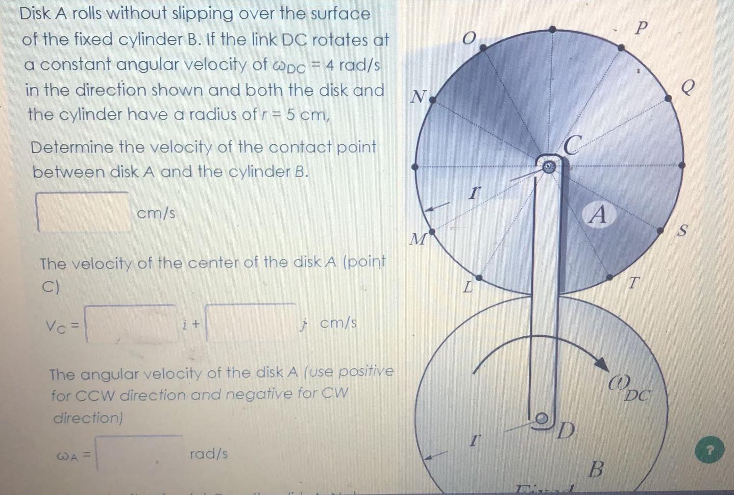 Solved Disk A rolls without slipping over the surface of the | Chegg.com