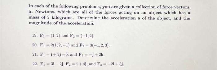 Solved In each of the following problems, you are given a | Chegg.com