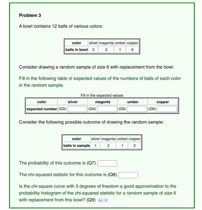 Problem 3 A bowl contains 12 balls of various colors: | Chegg.com