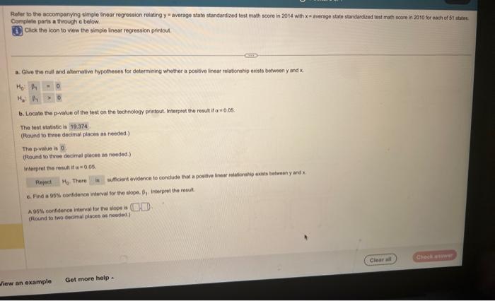 Solved Refer to the accompanying simple linear regression | Chegg.com