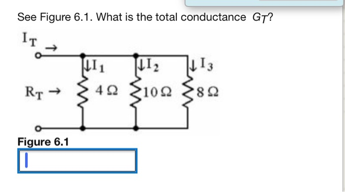 Solved See Figure 6.1. What is the total conductance GT? IT | Chegg.com