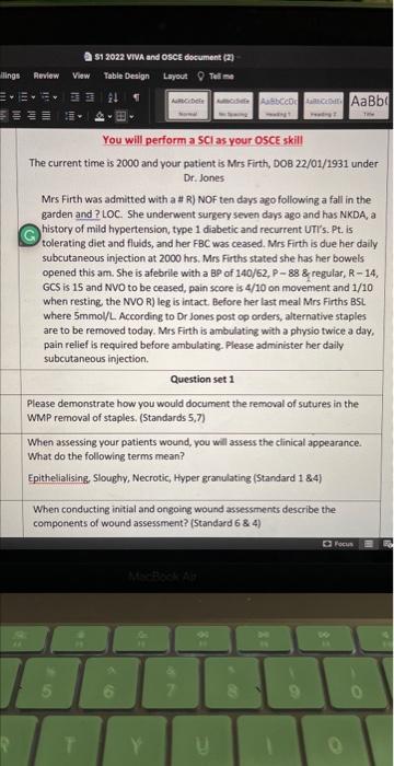 Solved $1 2022 VIVA and OSCE document (2) ilings Review View | Chegg.com