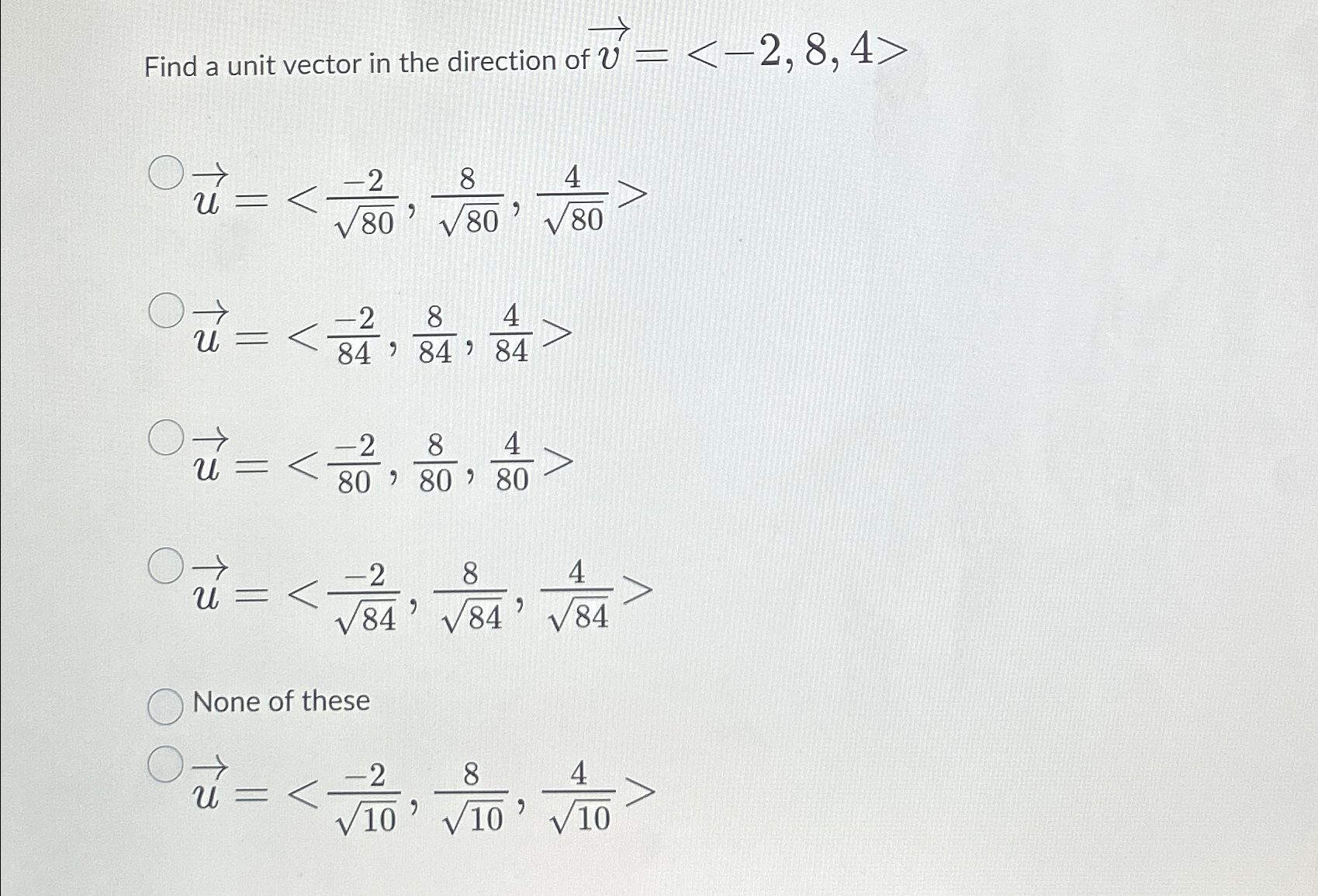Solved Find a unit vector in the direction of | Chegg.com