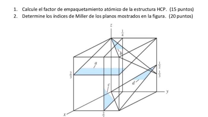 Solved Calculate the atomic packing factor of the HCP | Chegg.com