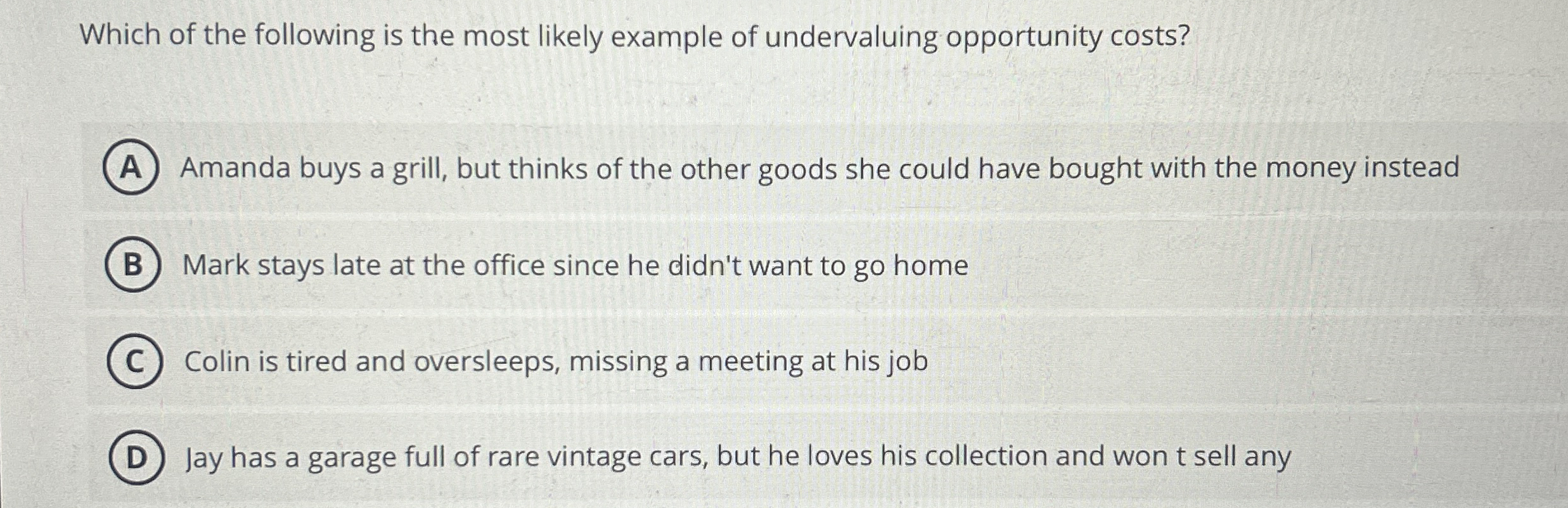 Which of the following is the most likely example of | Chegg.com