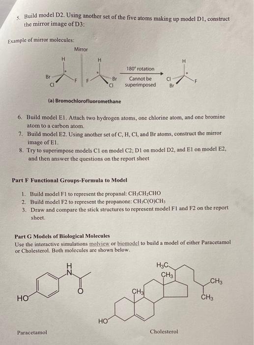 Solved 5. Build model D2. Using another set of the five | Chegg.com