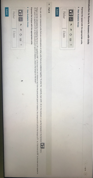 Solved CHW1 FM2 Introduction to Numeric Answers with Units | Chegg.com