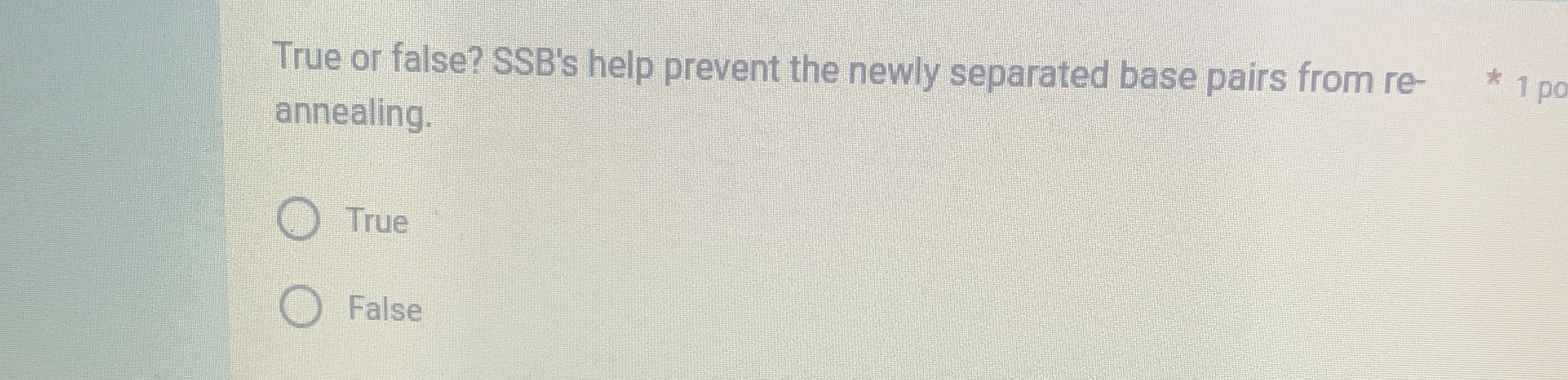 Solved True or false? SSB's help prevent the newly separated | Chegg.com