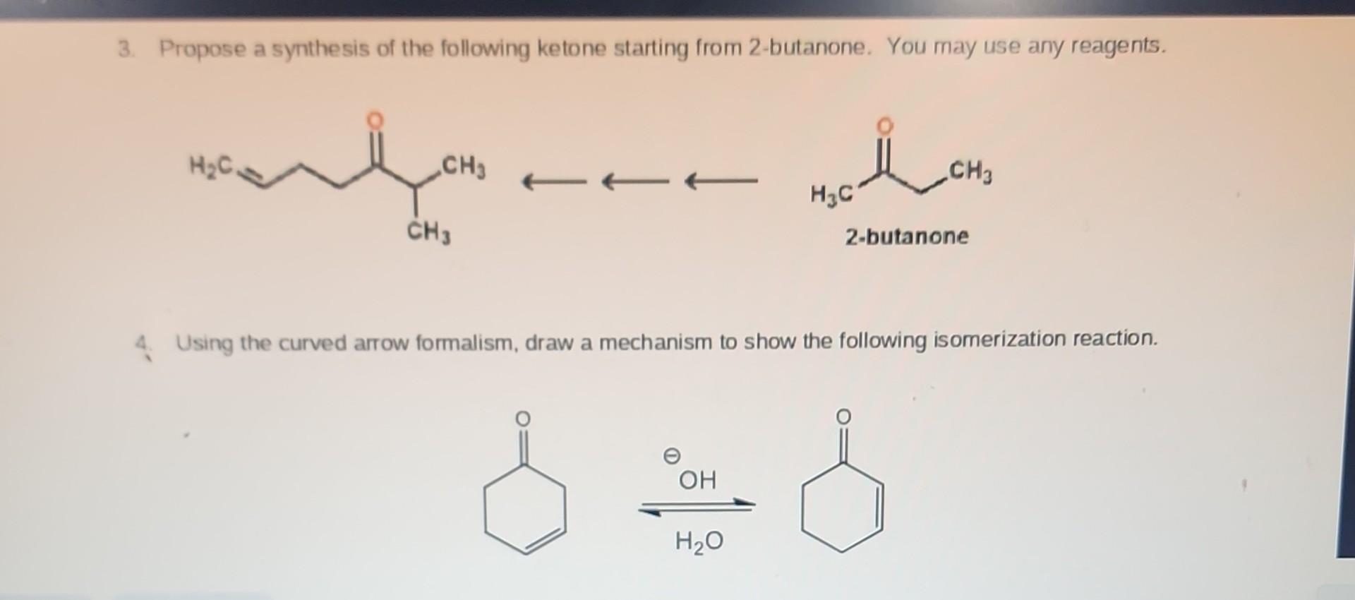 Propose a synthesis of the following ketone starting | Chegg.com
