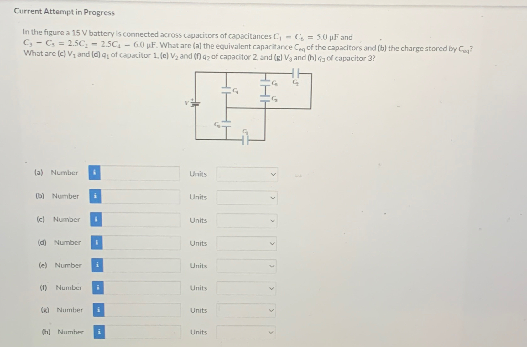 Solved Current Attempt in ProgressIn the figure a 15V | Chegg.com