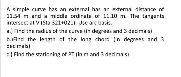 Solved A simple curve has an external has an external | Chegg.com