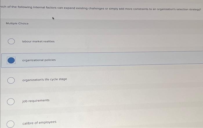 Solved hich of the following internal factors can expand | Chegg.com