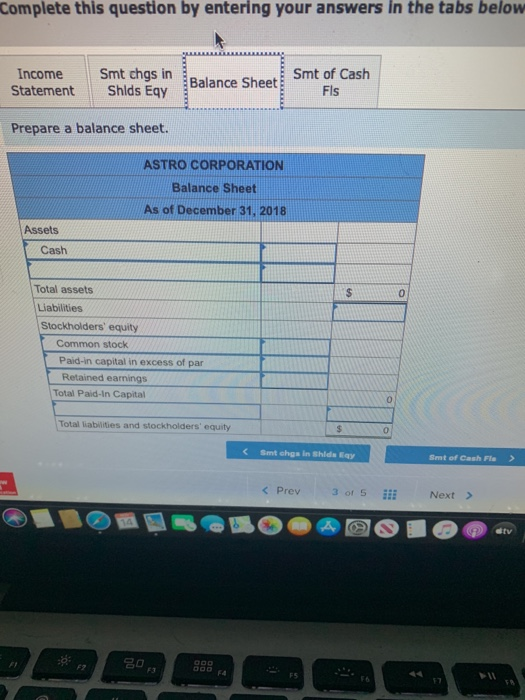 Solved Astro Corporation was started with the issue of 5,400 | Chegg.com