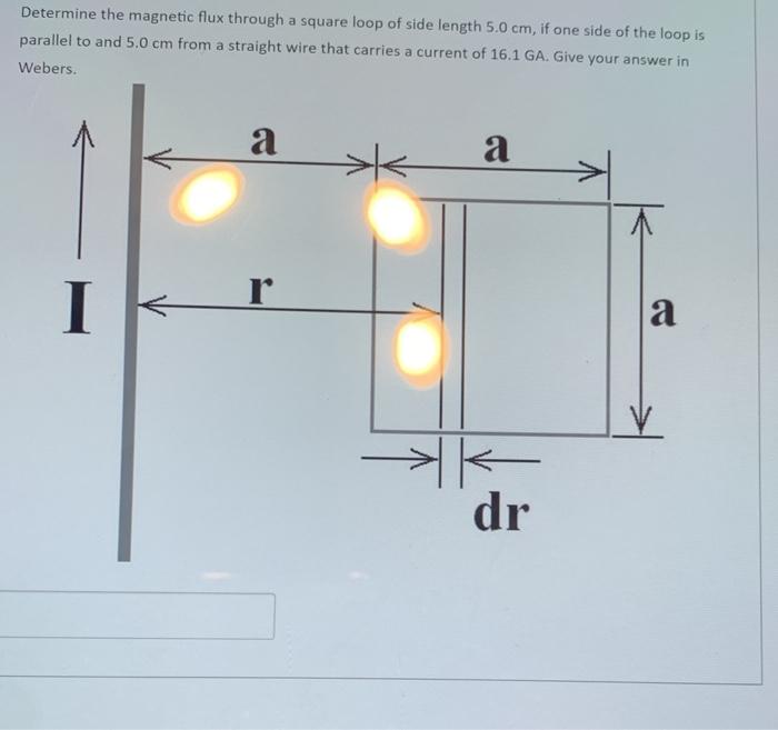 Solved Determine the magnetic flux through a square loop of | Chegg.com